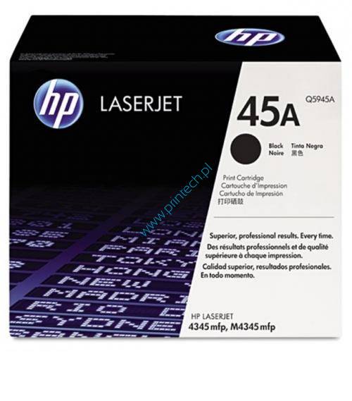 Toner HP 45A, Q5945A, Black, toner czarny, HP, LaserJet, 4345, 4345MFP ...